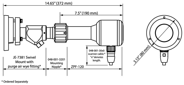 ProFlame™ Integrated Flame Scanner Model ZPF-120